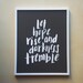 Let Hope Rise and Darkness Tremble - 8x10" Brush Lettering Art Print ...