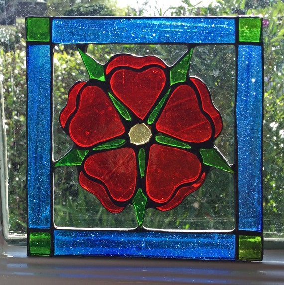 Stained Glass Tudor Rose Catcher - Etsy