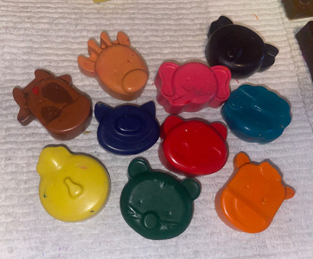 Set of 10 Farm Zoo Animals Crayon Mix - Etsy
