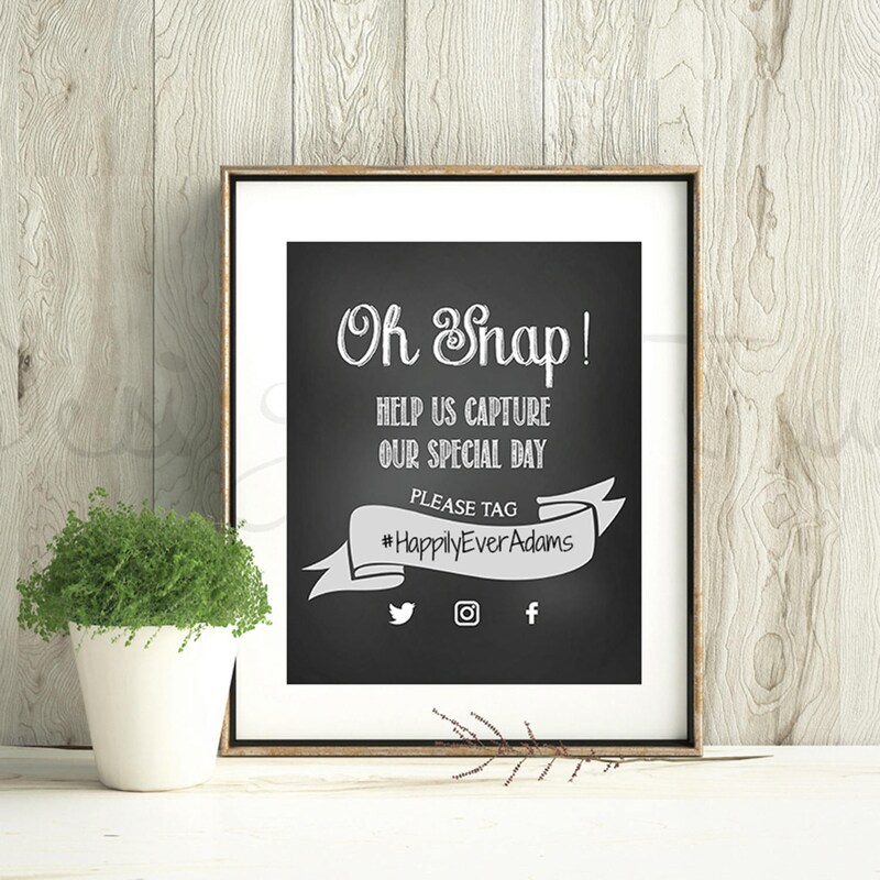 Hashtag Chalkboard - Etsy
