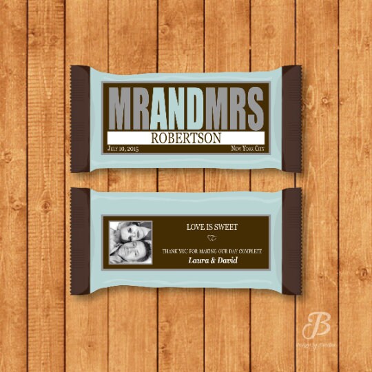 Customized All Occasion Candy Bar Wrappers for Hershey Bars You Print ...
