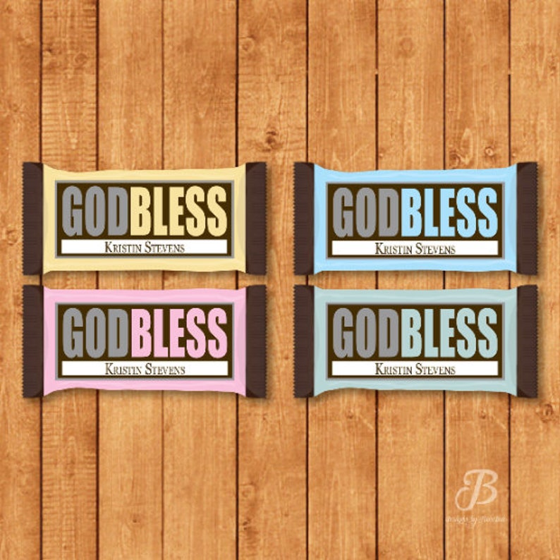 Customized All Occasion Candy Bar Wrappers for Hershey Bars You Print ...