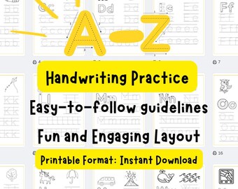 Letter Formation Handwriting Practice A-Z for Kids | Improve ...