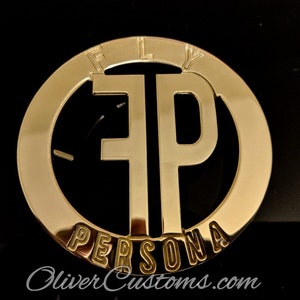 Luxury Custom Designer Monogram Initial Logo Belt Buckle With Round ...