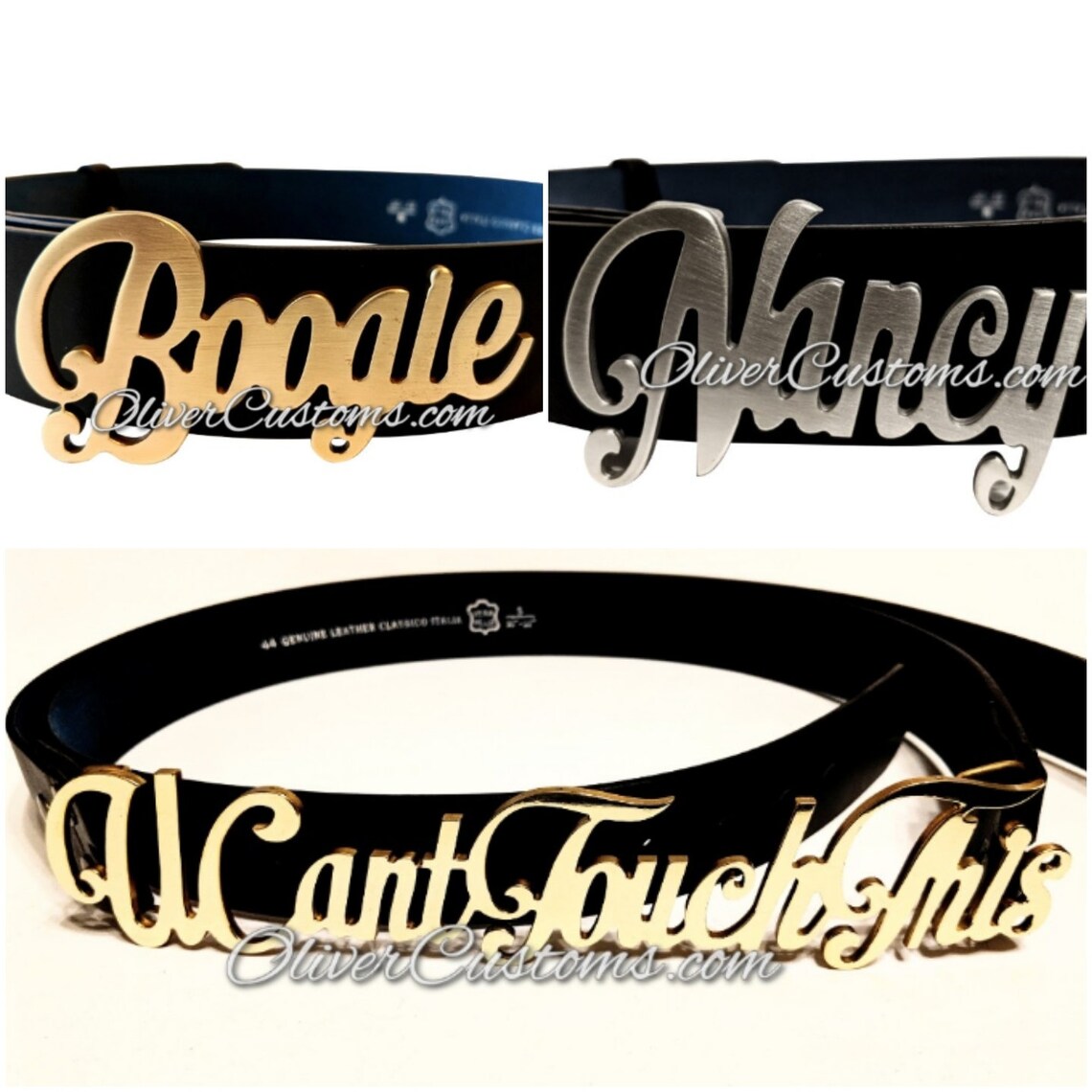 Custom Name Belt Buckle Personalized Monogram Script Cursive - Etsy