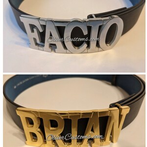 Standard Letter Frameless Custom Name Belt Buckle: Personalized ...