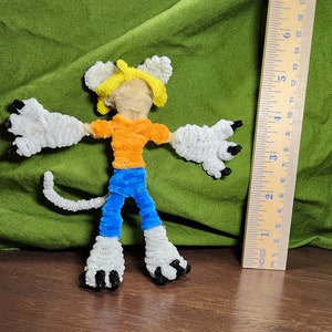 Pipe Cleaner Cat Boy Figurine - Etsy