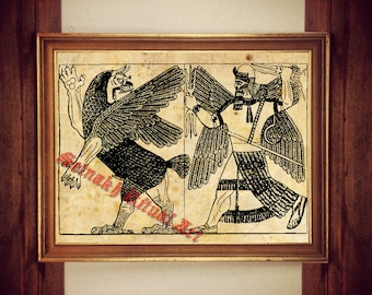 Cuneiform Tiamat symbol talisman sumer dingir creator | Etsy