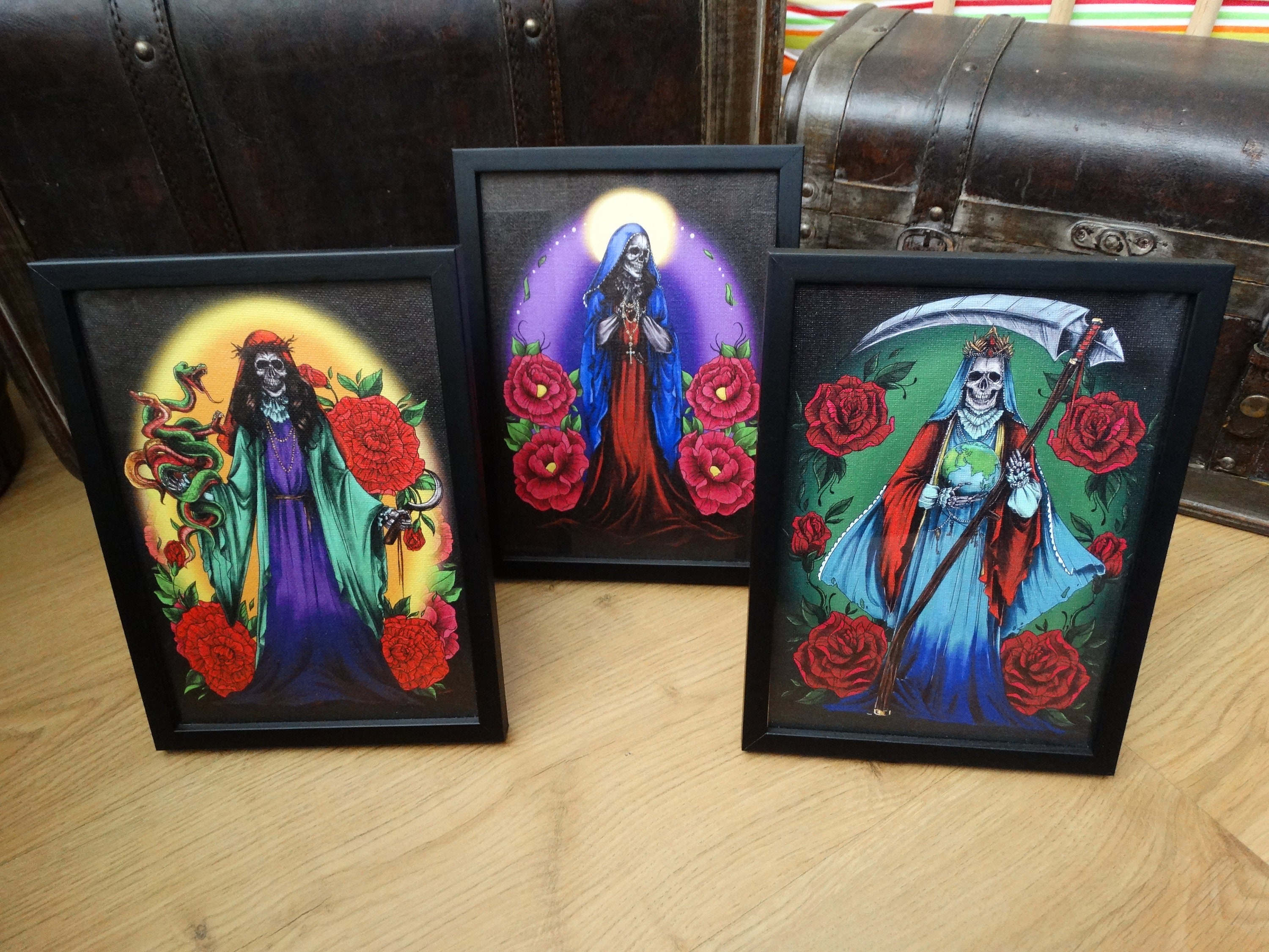 THE REDEEMER Santa Muerte Poster Saint Death Poster Occult - Etsy Australia