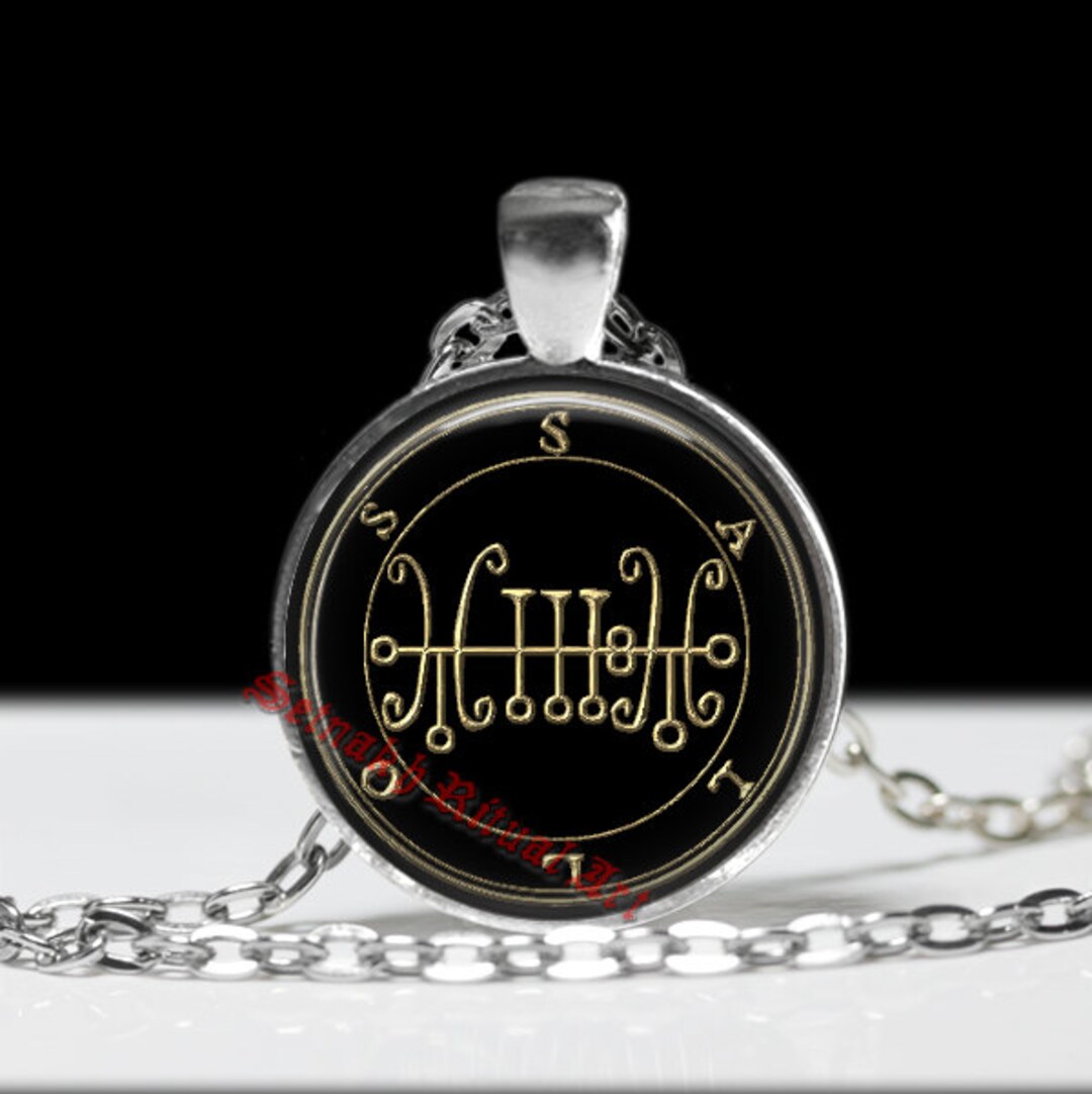19 SALLOS Demon Seal Pendant, Goetia Sigil Necklace, Lemegeton Jewelry ...