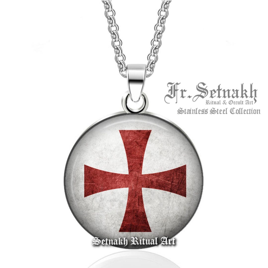 Templar Cross Talisman – Medieval Knight Amulet, Sacred Geometry #64 - Etsy