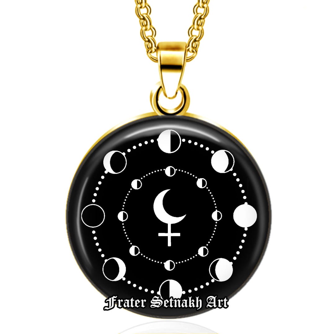 Lilith Sigil & Moon Talisman– Witch Necklace for Dark Feminine Power ...