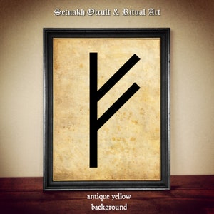 Raidho Print, Rune Illustration, Elder Futhark Art, Viking Home Decor ...