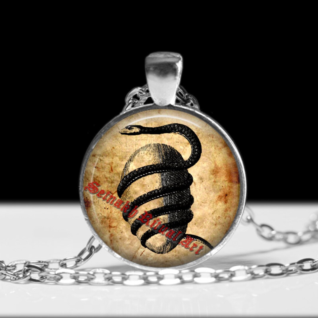 Orphic Egg Pendant, Snake Jewellery, Alchemy Necklace, Gnostic Ritual ...