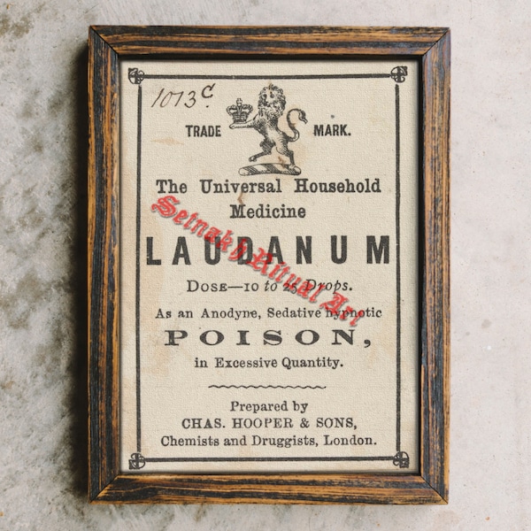 Laudanum Etsy