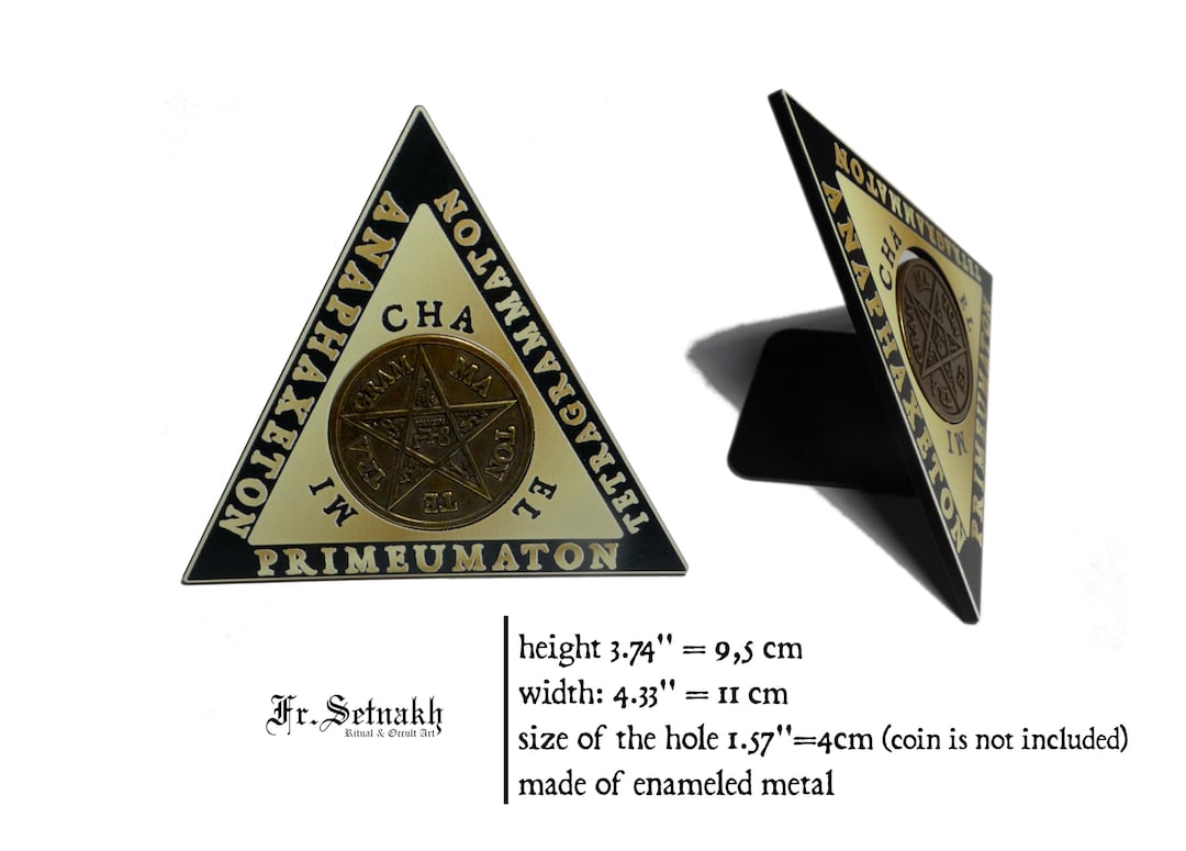 The Magic Triangle of King Solomon, Ritual Tool for Summoning Angels ...