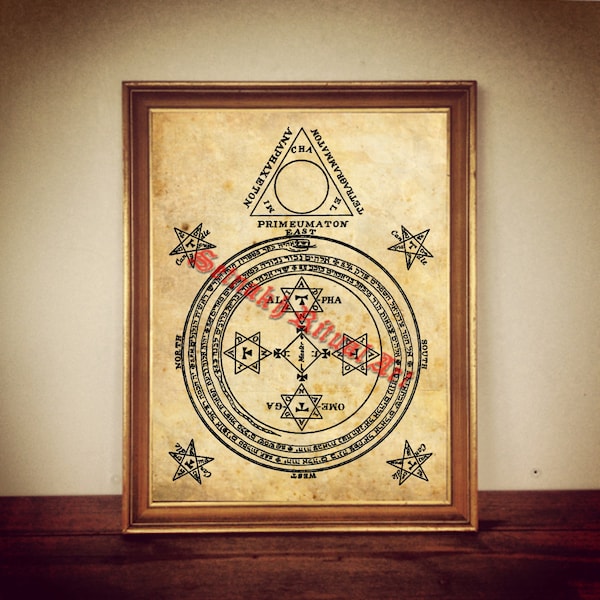 The Magic Circle of Solomon - Etsy