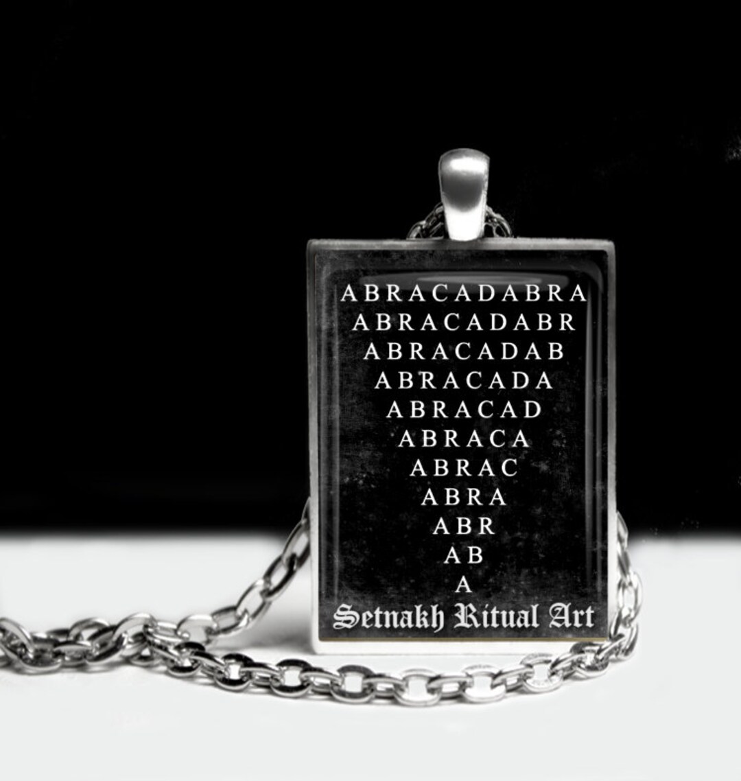 Wealth & Health Abracadabra Talisman, Amulet to Get Rid of Illness ...