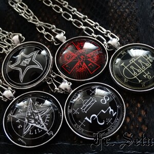 Azazel Sigil Pendant, Demon Summoning Amulet, Satanic Jewelry, 666 ...