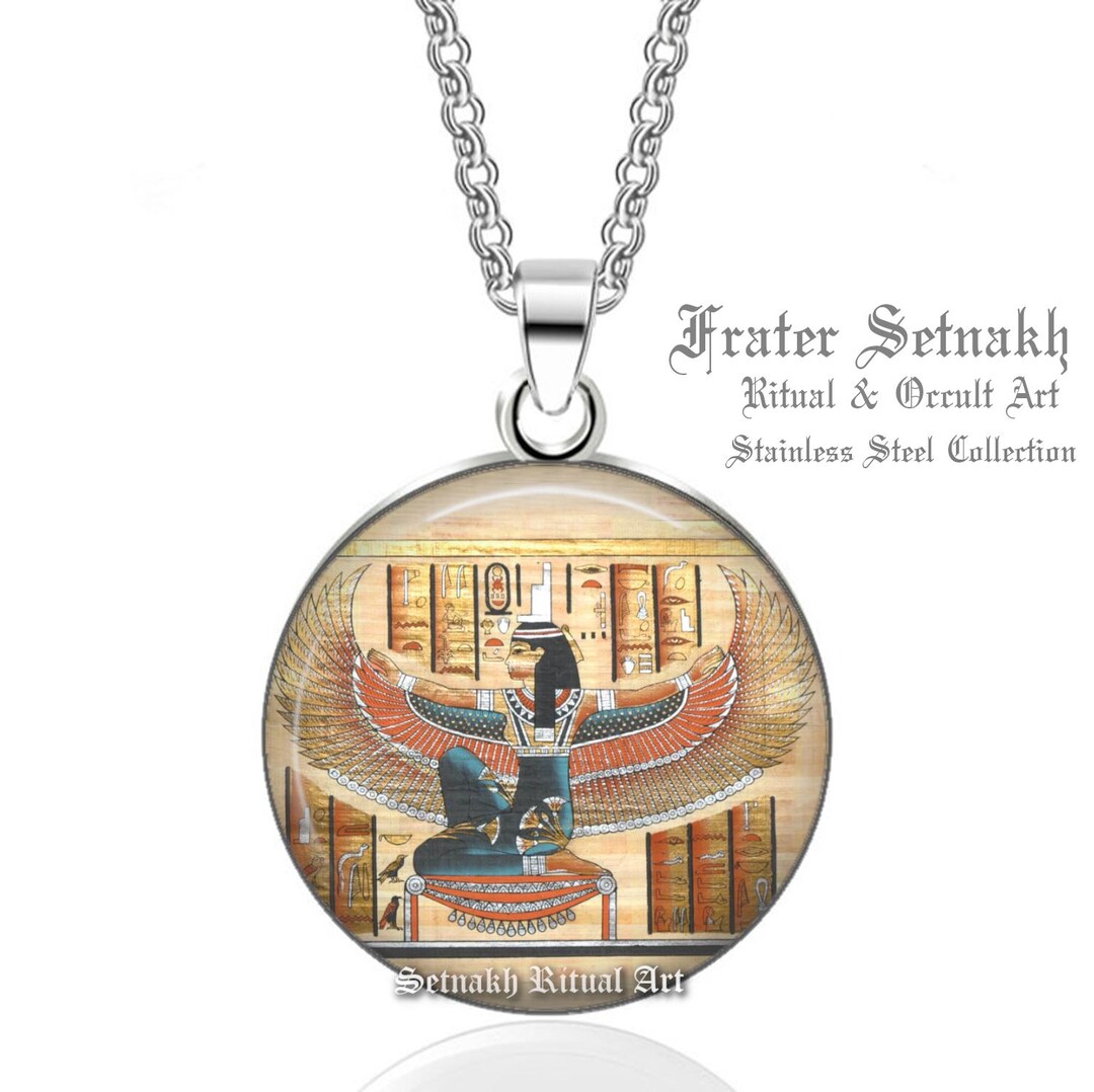 Isis Goddess Talisman Symbol Egyptian Amulet, Handcrafted Protection ...