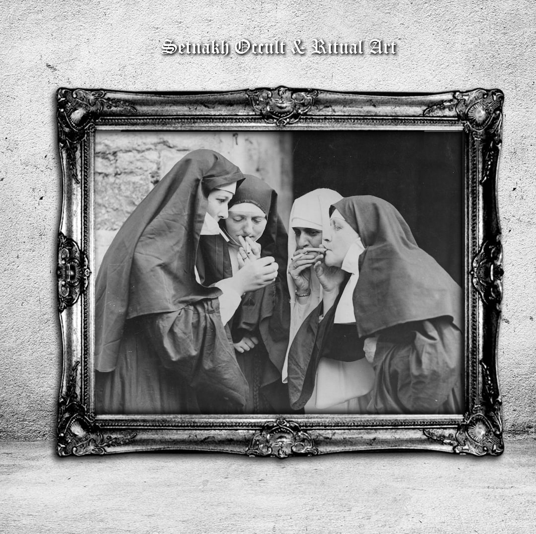 Smoking Nuns, Occult Art, Magic Art, Wiccan Art, Pagan Art, Gothic Art ...