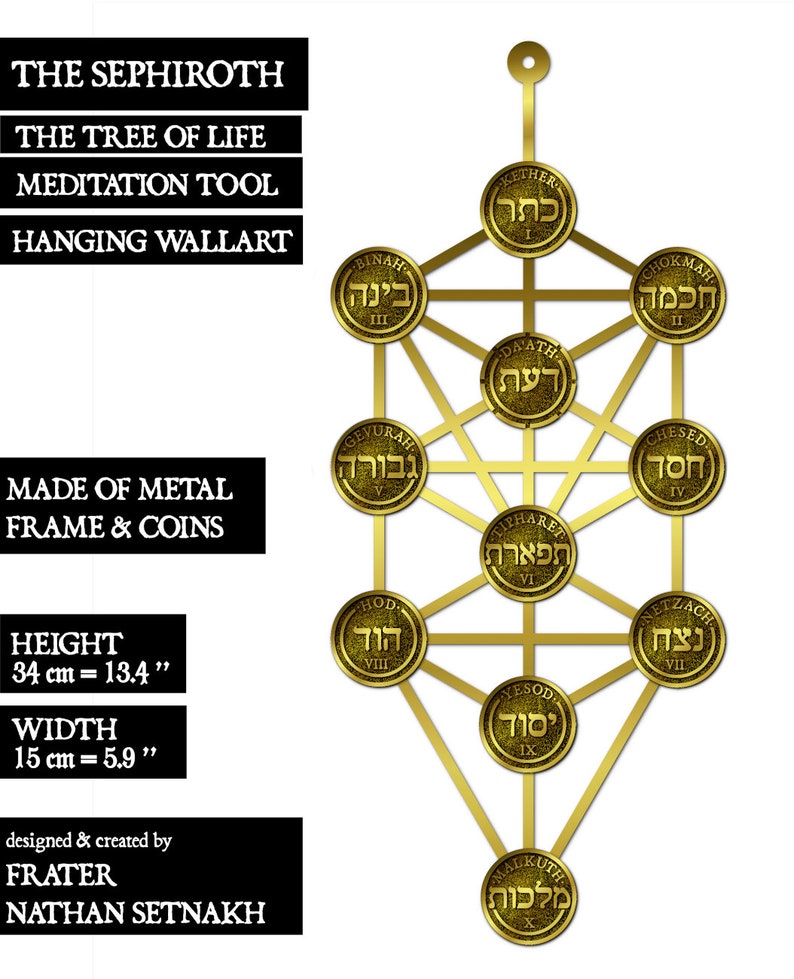The Tree of Life, Meditation Altar Tools and Cards - Sephirothic Tree ...