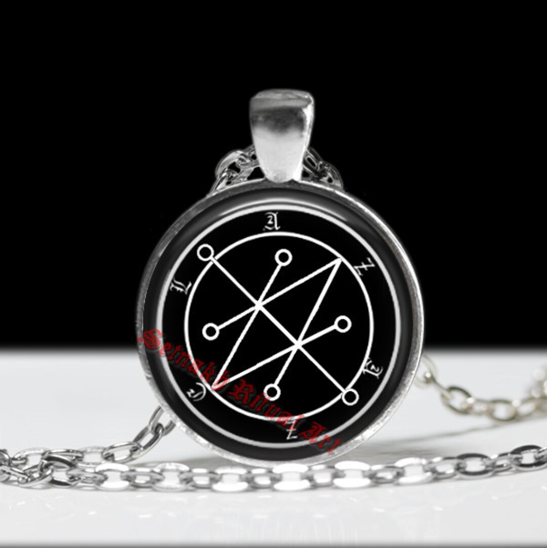 Azazel Sigil Pendant, Demon Summoning Amulet, Satanic Jewelry, 666 ...