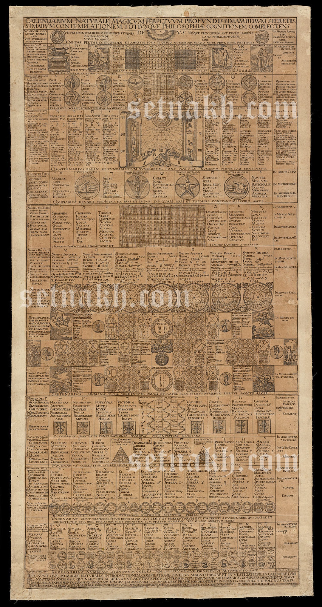 The Magical Calendar SCROLL or 3 Prints Set, Angel Print, Archangel ...