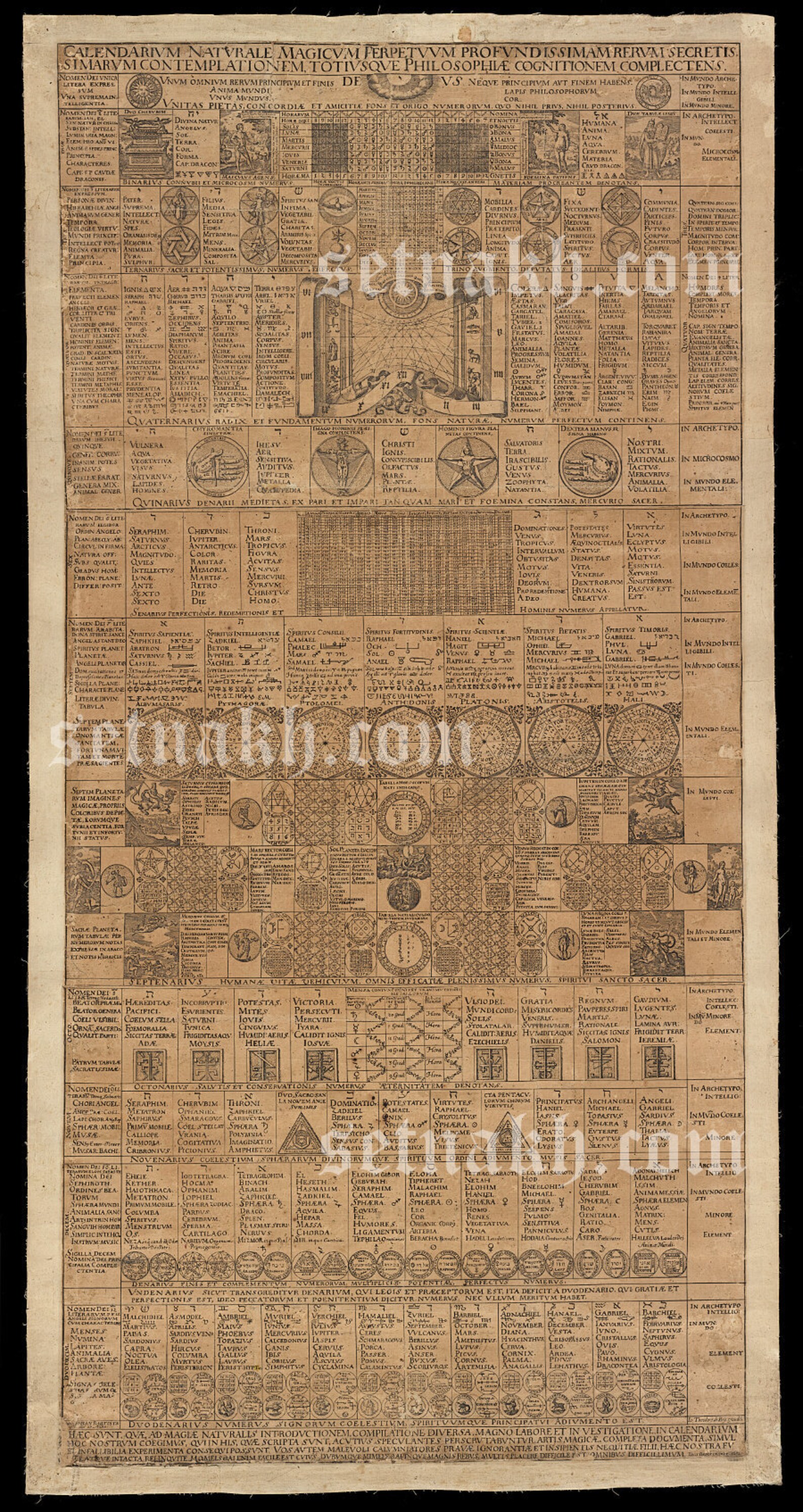 The Magical Calendar SCROLL or 3 Prints Set, Angel Print, Archangel ...