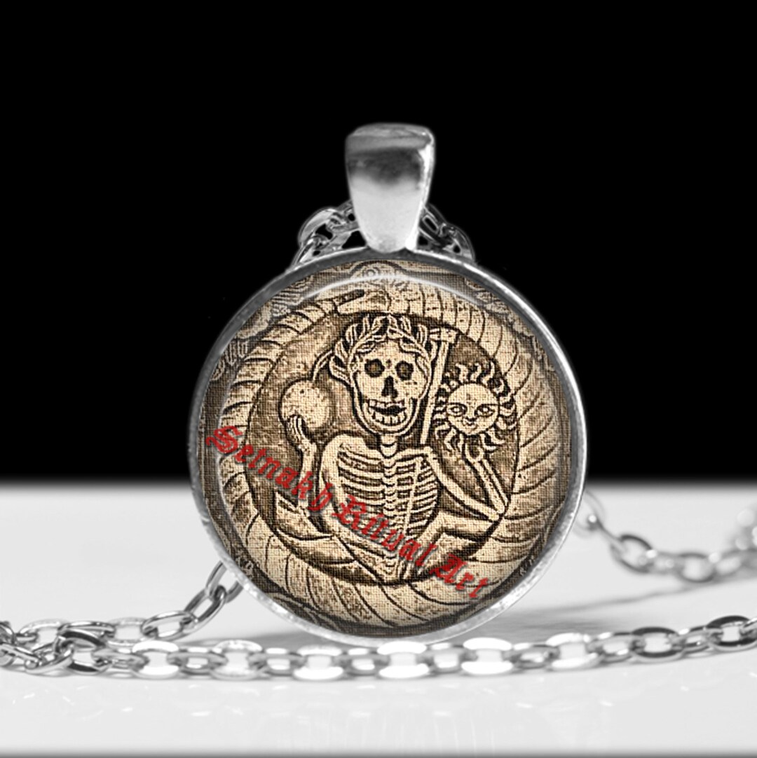 Ouroboros and Skeleton Pendant Occult Jewelry Snake - Etsy