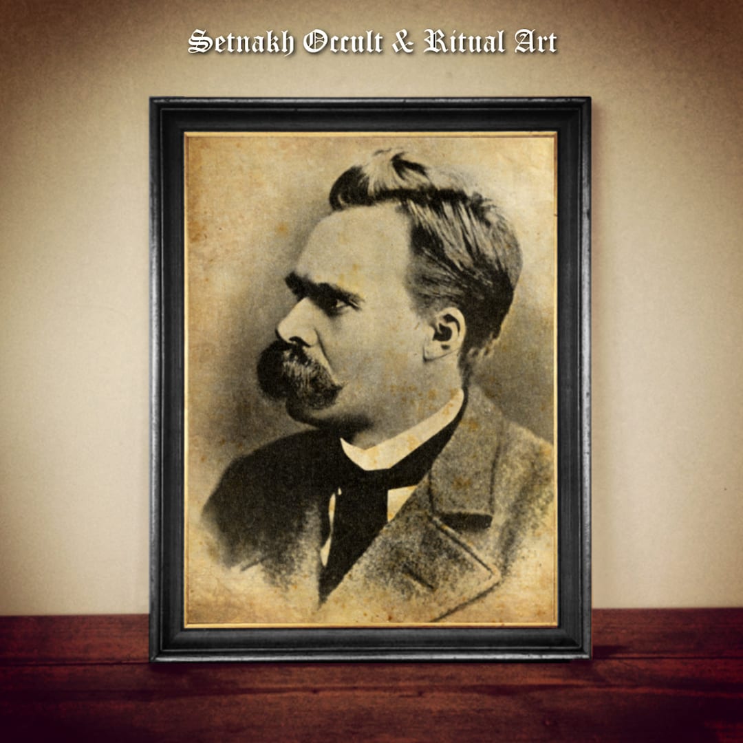 Friedrich Nietzsche Portrait Print, a German Philosopher, Cultural ...