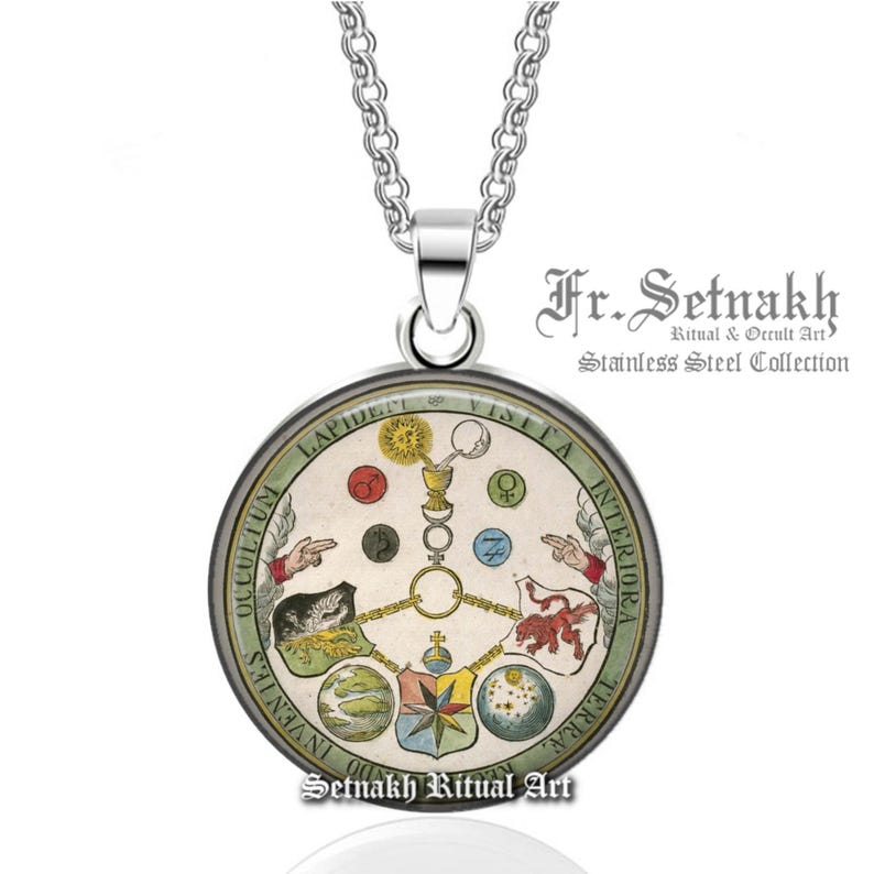 VITRIOL Alchemical Talisman – Hermetic Symbol Pendant #241 - Etsy
