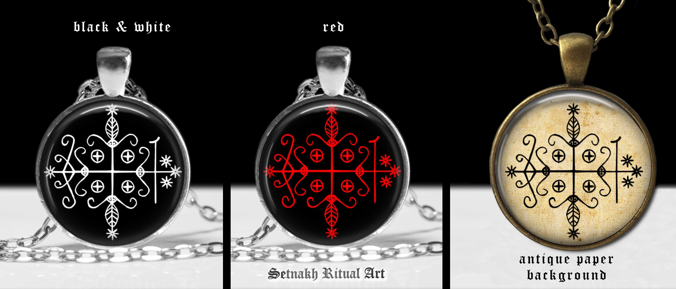 ERZULIE / YEMAYA Veve Talisman African Voodoo Amulet - Etsy