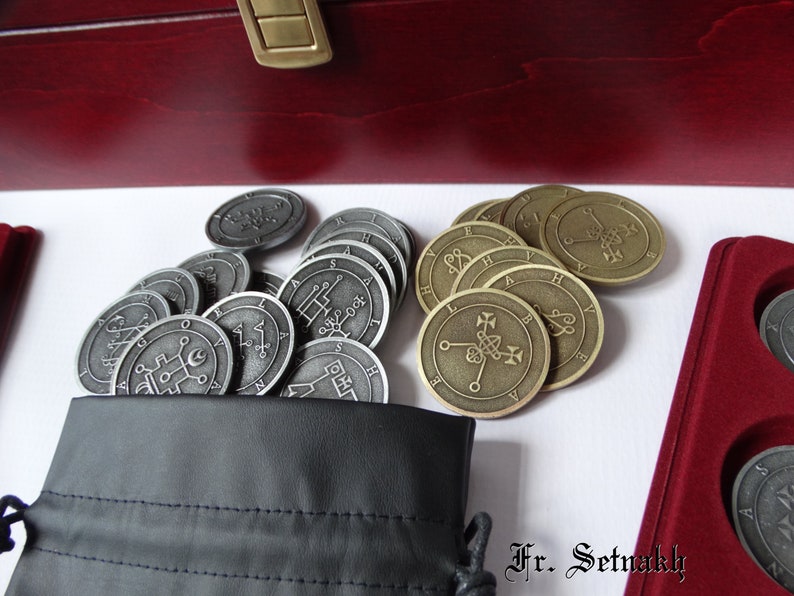 Goetia Demons & Shemhamphorash Angels: Collectible Coins Set of 72 ...