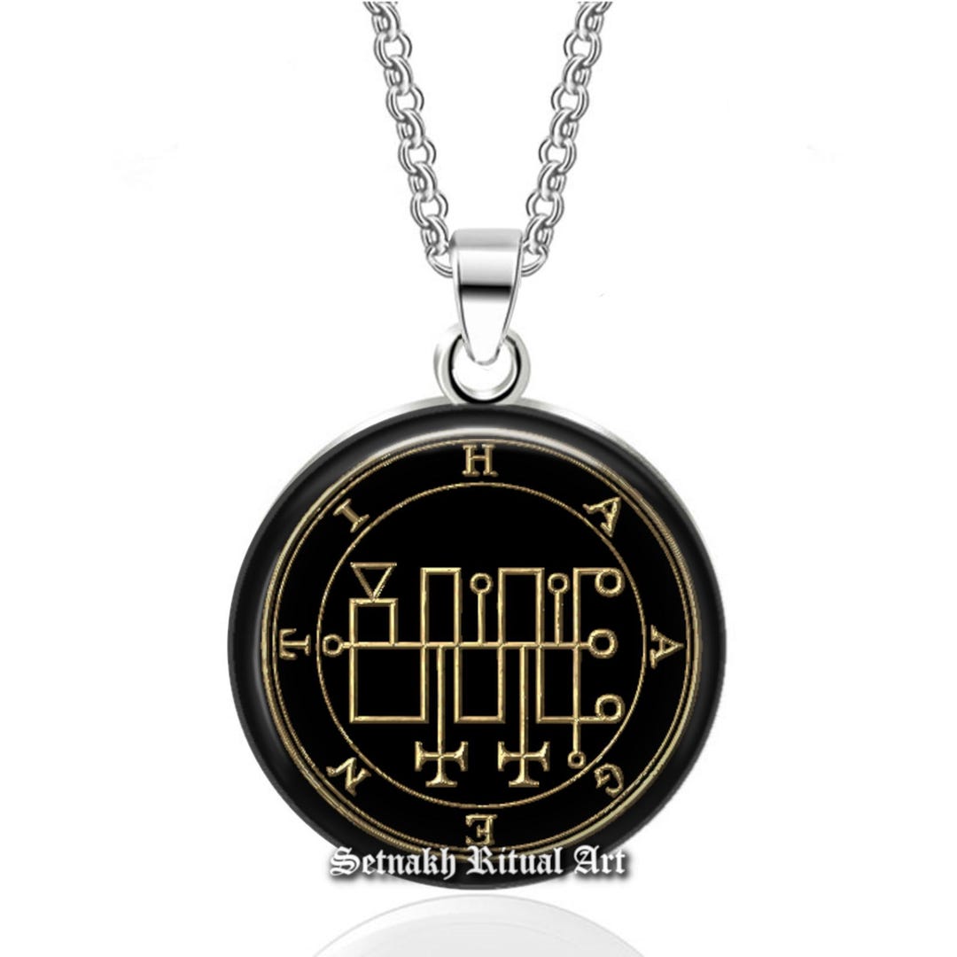 48 HAAGENTI Demon Seal Pendant, Goetia Sigil Necklace, Lemegeton ...