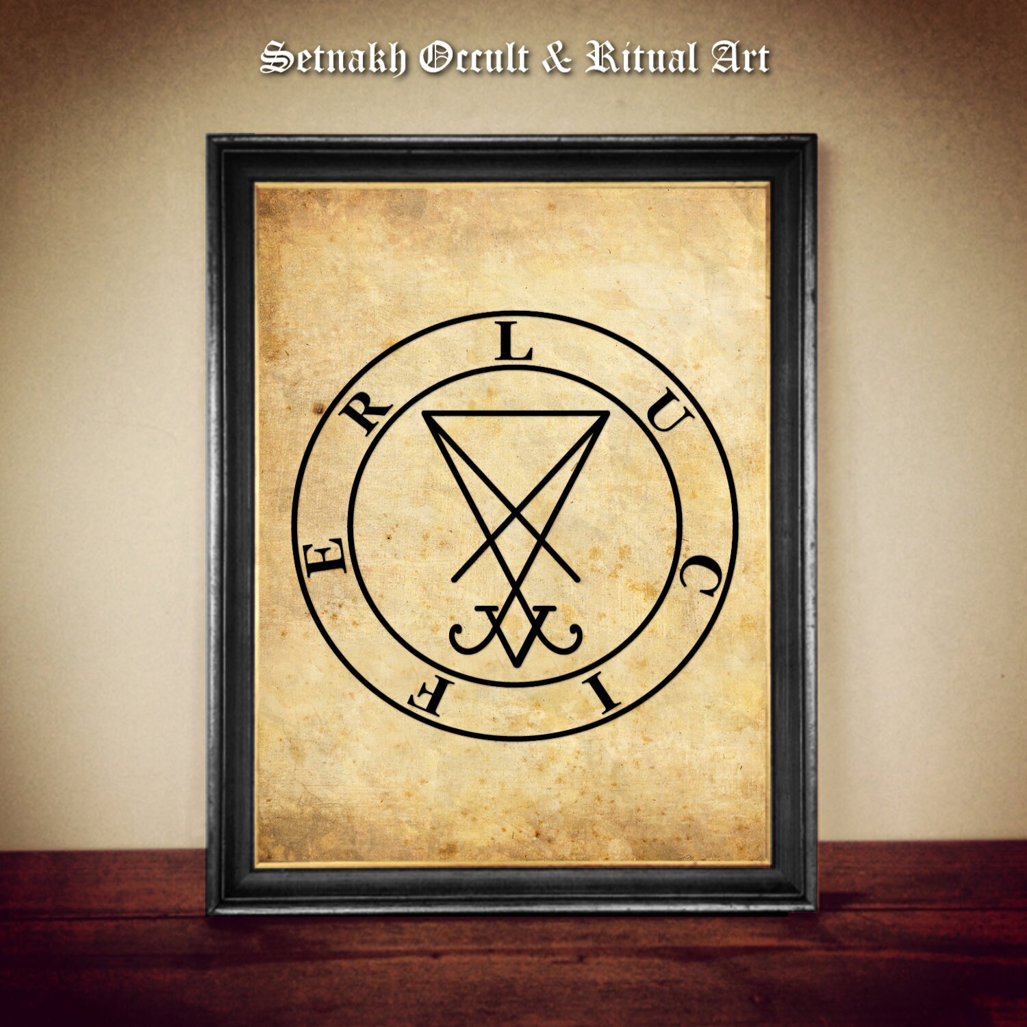 Sigil of Lucifer print Morningstar the Light-Bringer Fallen | Etsy