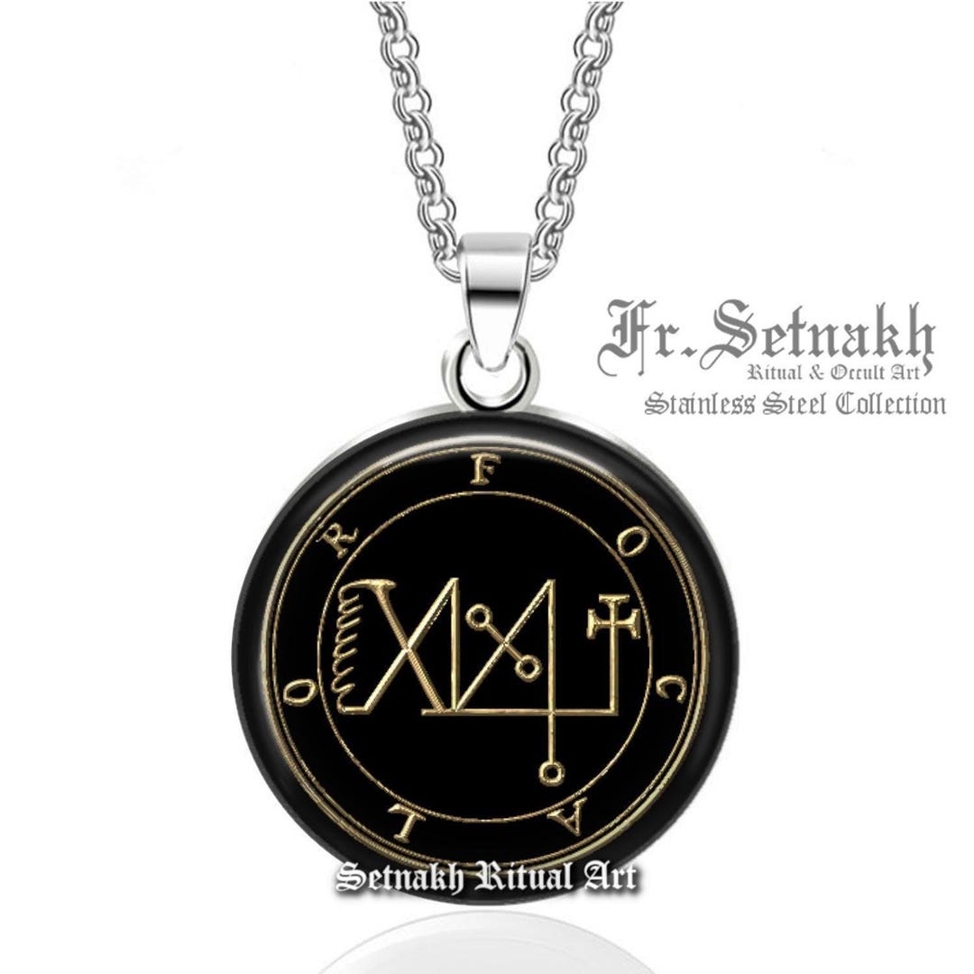 41 FOCALOR / LUCIFUGE Demon Seal Pendant, Goetia Sigil Necklace ...
