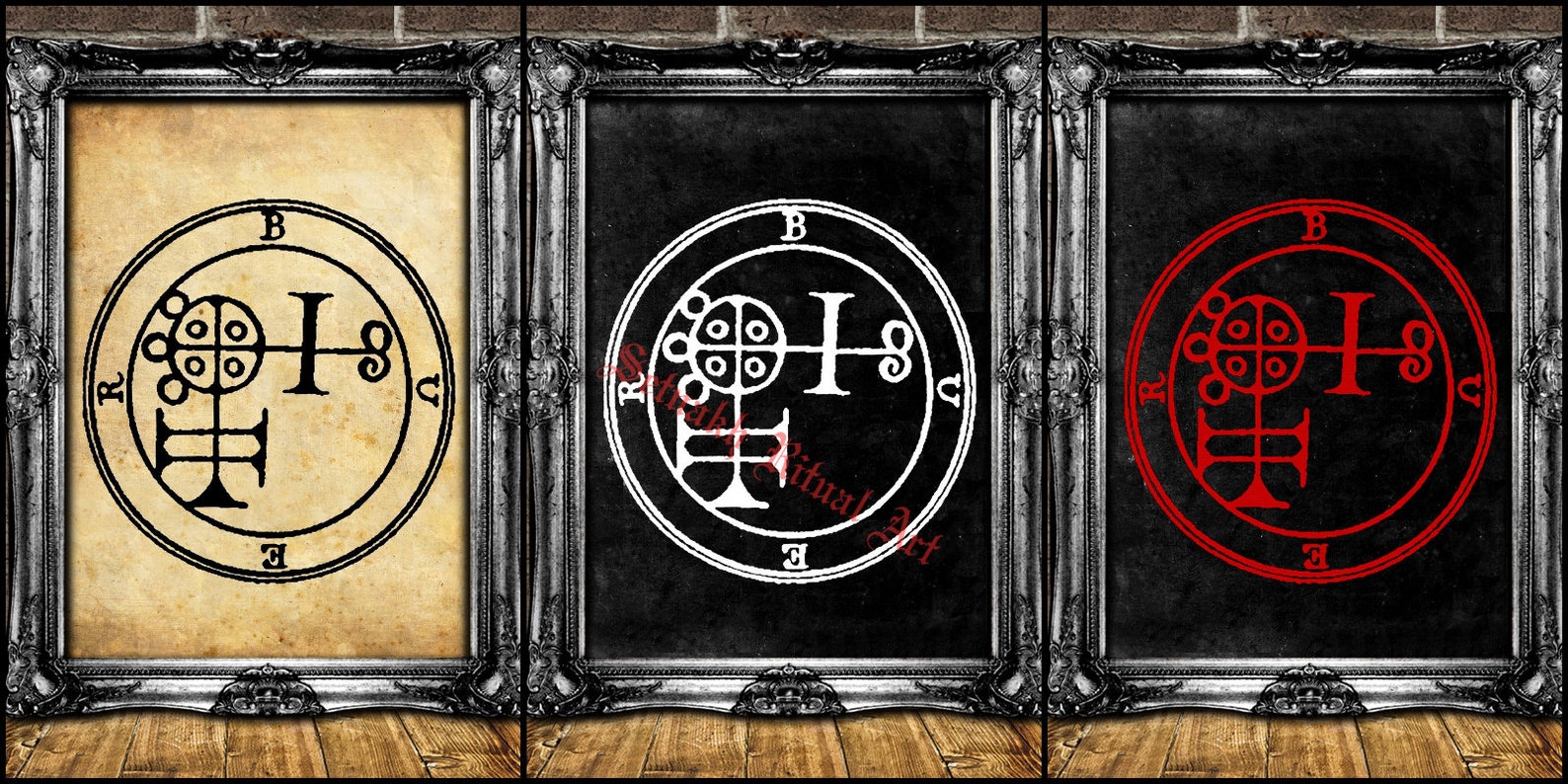 1 BAEL, BAAL Demon Seal Print, Goetia Sigil Poster, Lemegeton Demon Art ...