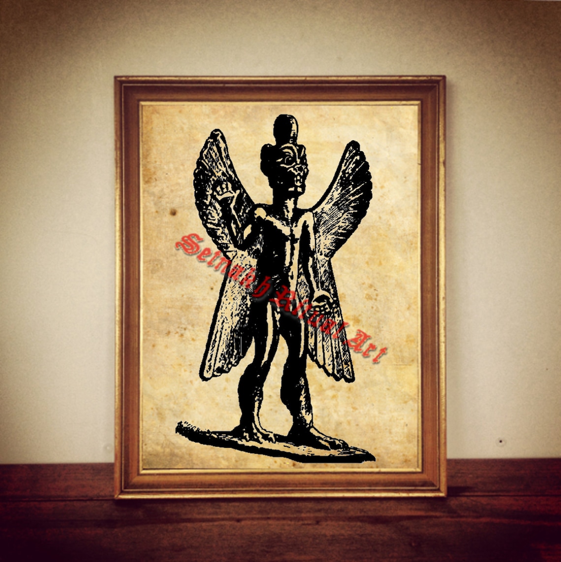 228 Pazuzu Print Babylonian Demon Illustration Pazuzu - Etsy Canada