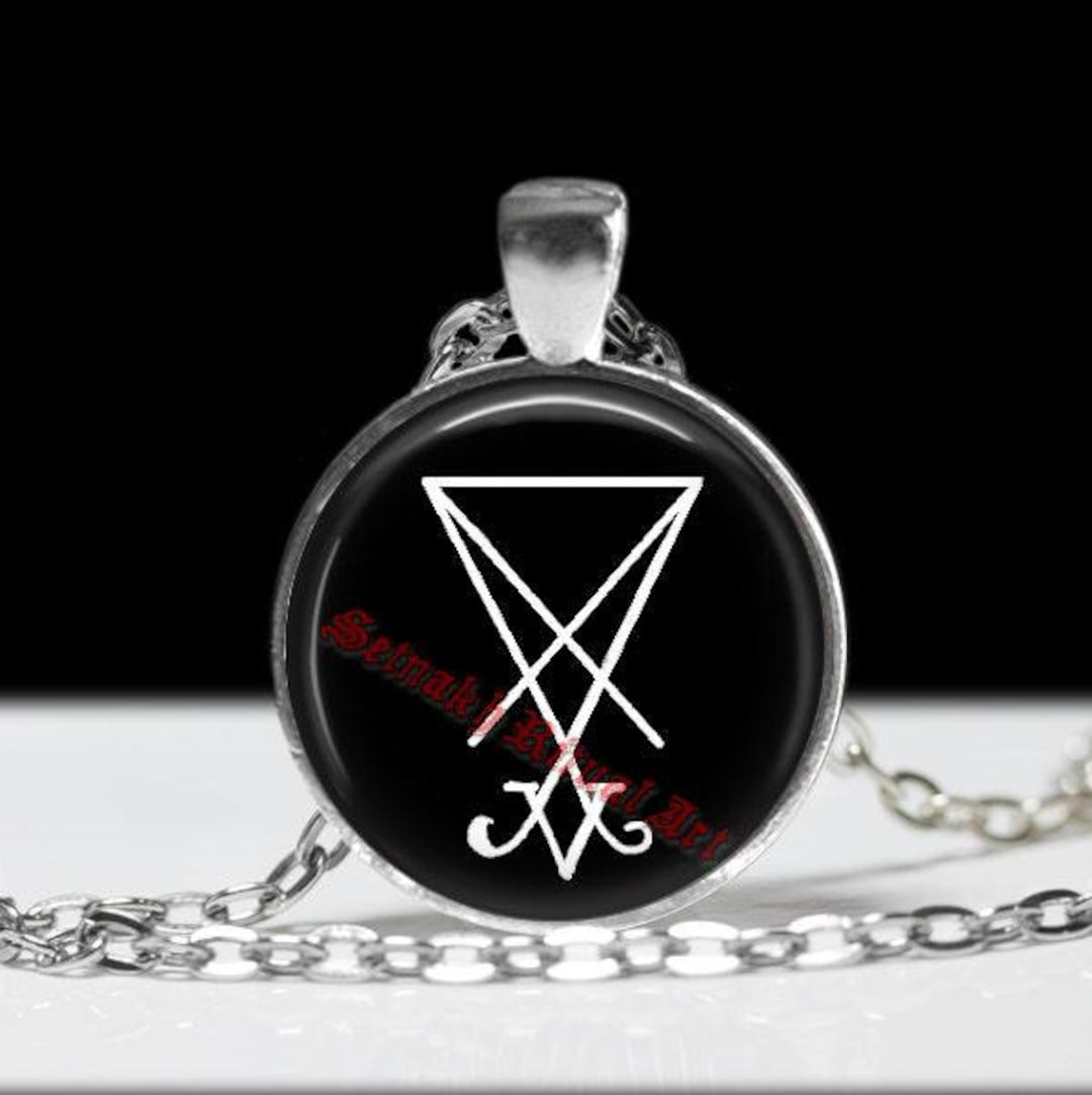 Lucifer Sigil Pendant, Satanic Talisman Necklace, Occult Amulet #35b - Etsy