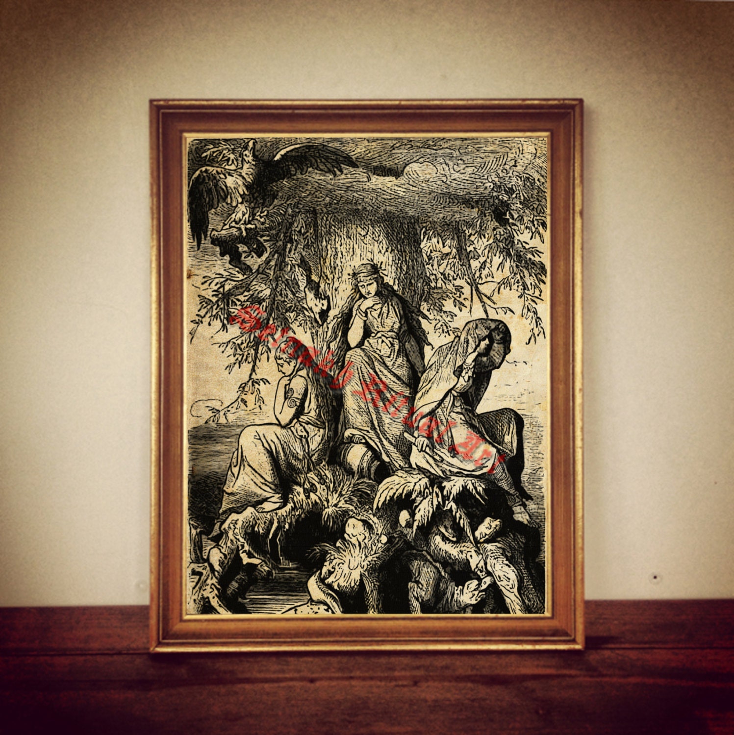 Three Norns print Viking art Pagan witches witchcraft | Etsy