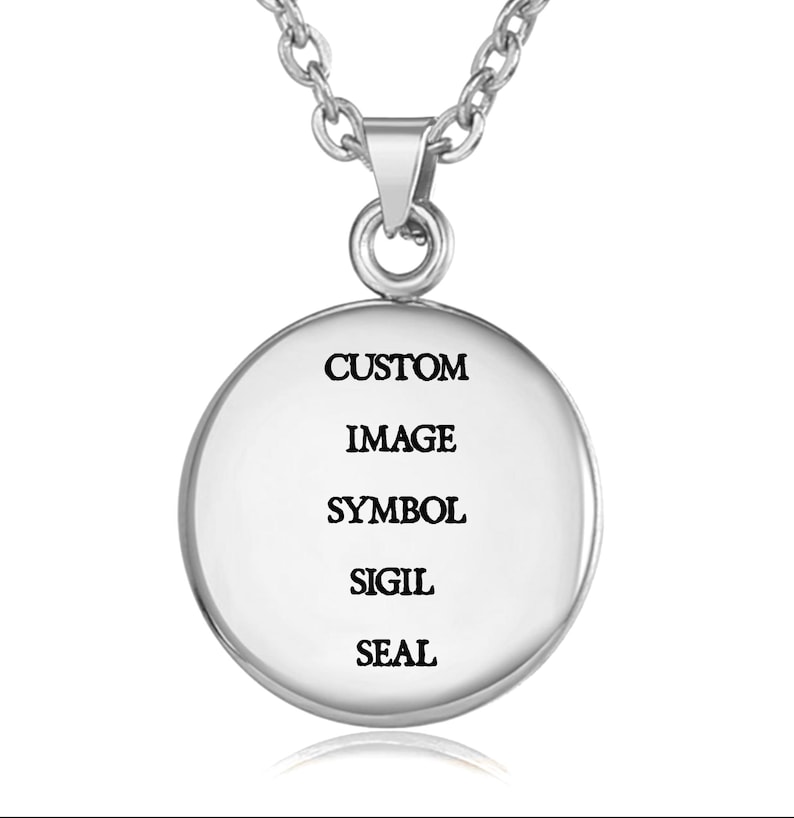 Custom Pendant With Your Symbol & Image - Custom Talisman ...