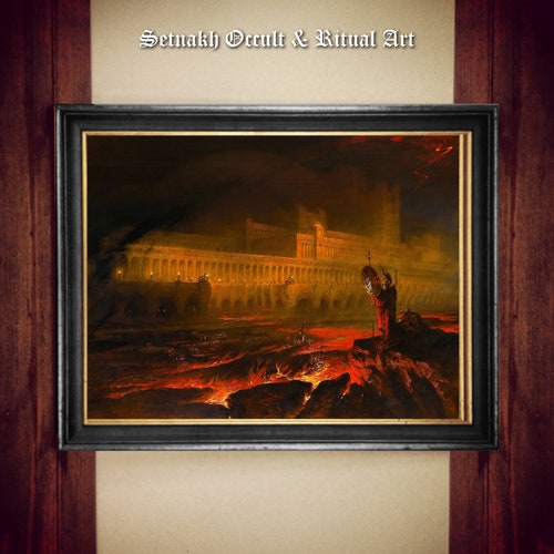 Pandemonium Print Devil Hell Poster Demonic Art Occult - Etsy