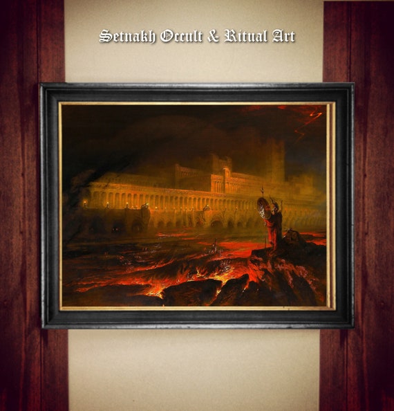 Pandemonium Print Devil Hell Poster Demonic Art Occult - Etsy