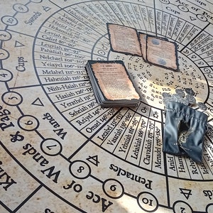 Meditation Mat With 72 Angels of Shemhamphorash and Tarot ...