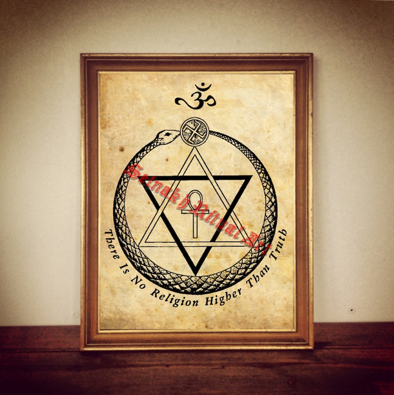 The Seal of the Theosophical Society Print Occult Poster - Etsy