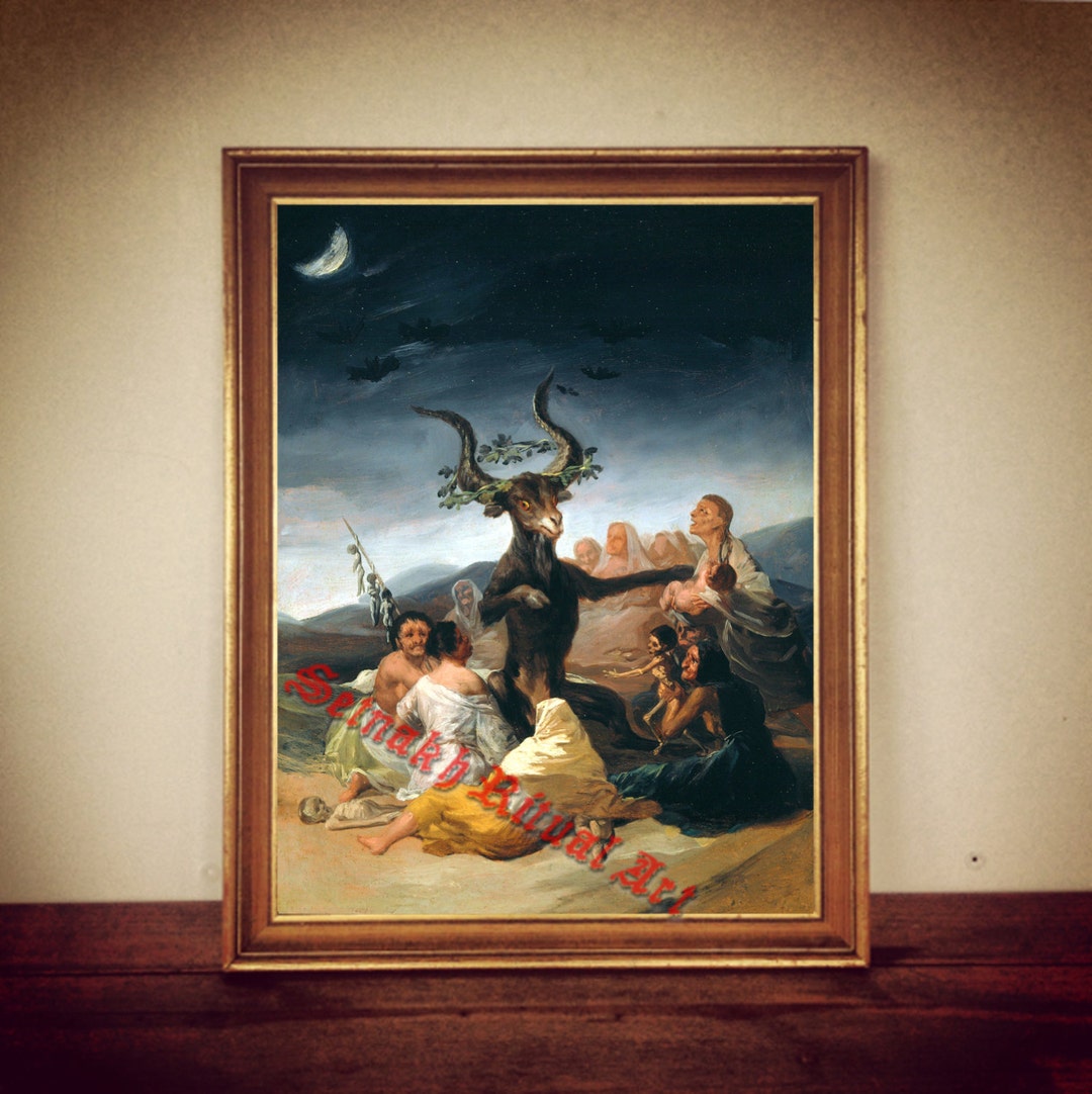 Goya's Witches' Sabbath Print: Vintage Occult Devil Poster #230 - Etsy
