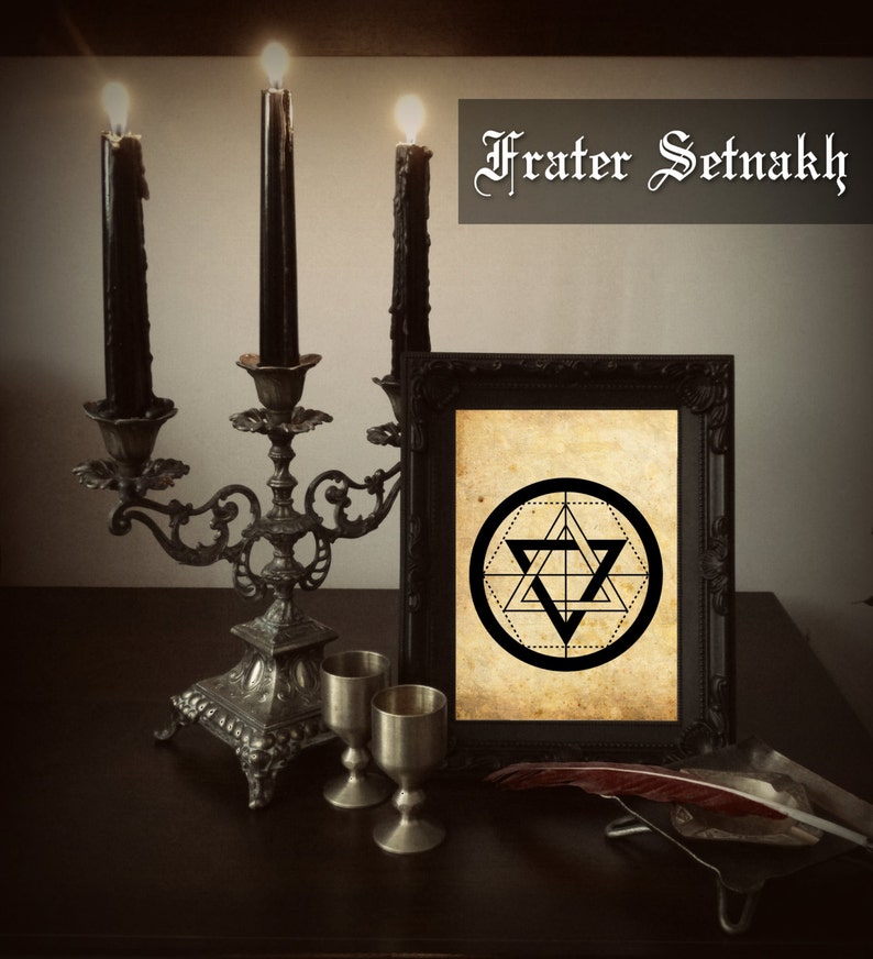 Martinist Order Emblem Print Occult Pentacle Poster Esoteric - Etsy