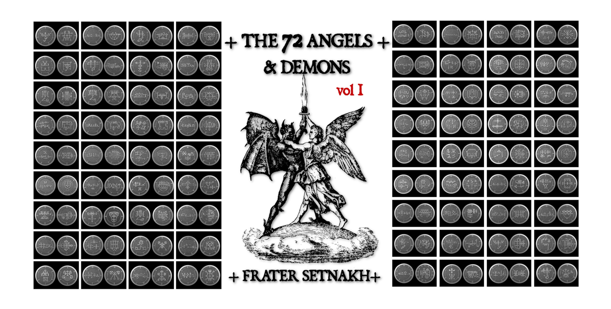 Goetia Demons & Shemhamphorash Angels: Collectible Coins Set of 72 ...