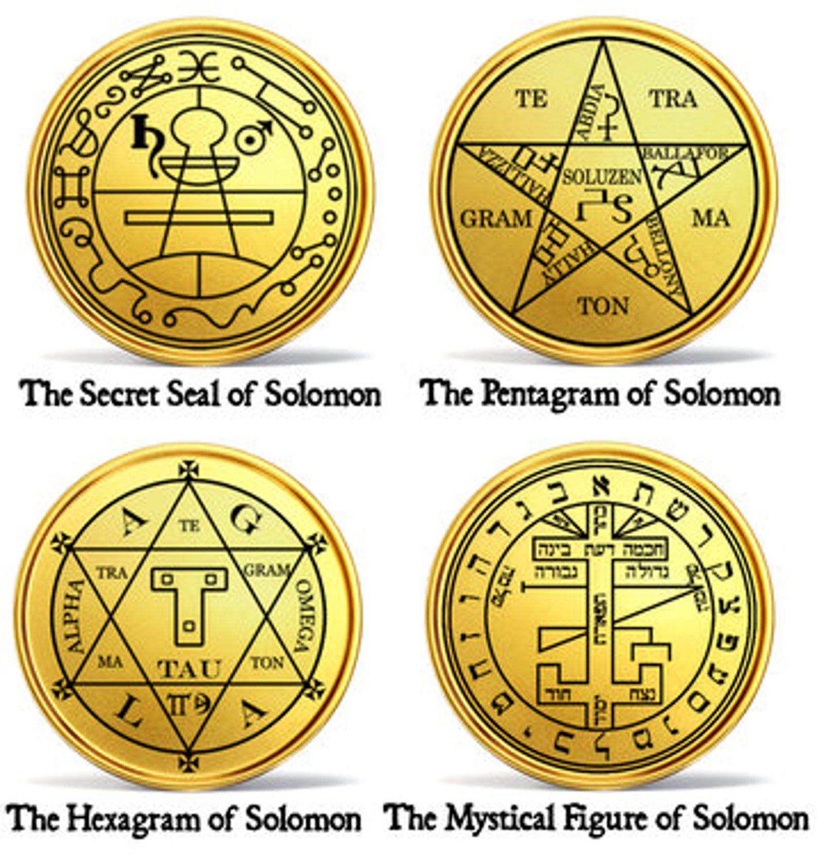 44 SOLOMON PENTACLES Pre-orders Planetary Seals Wealth | Etsy UK